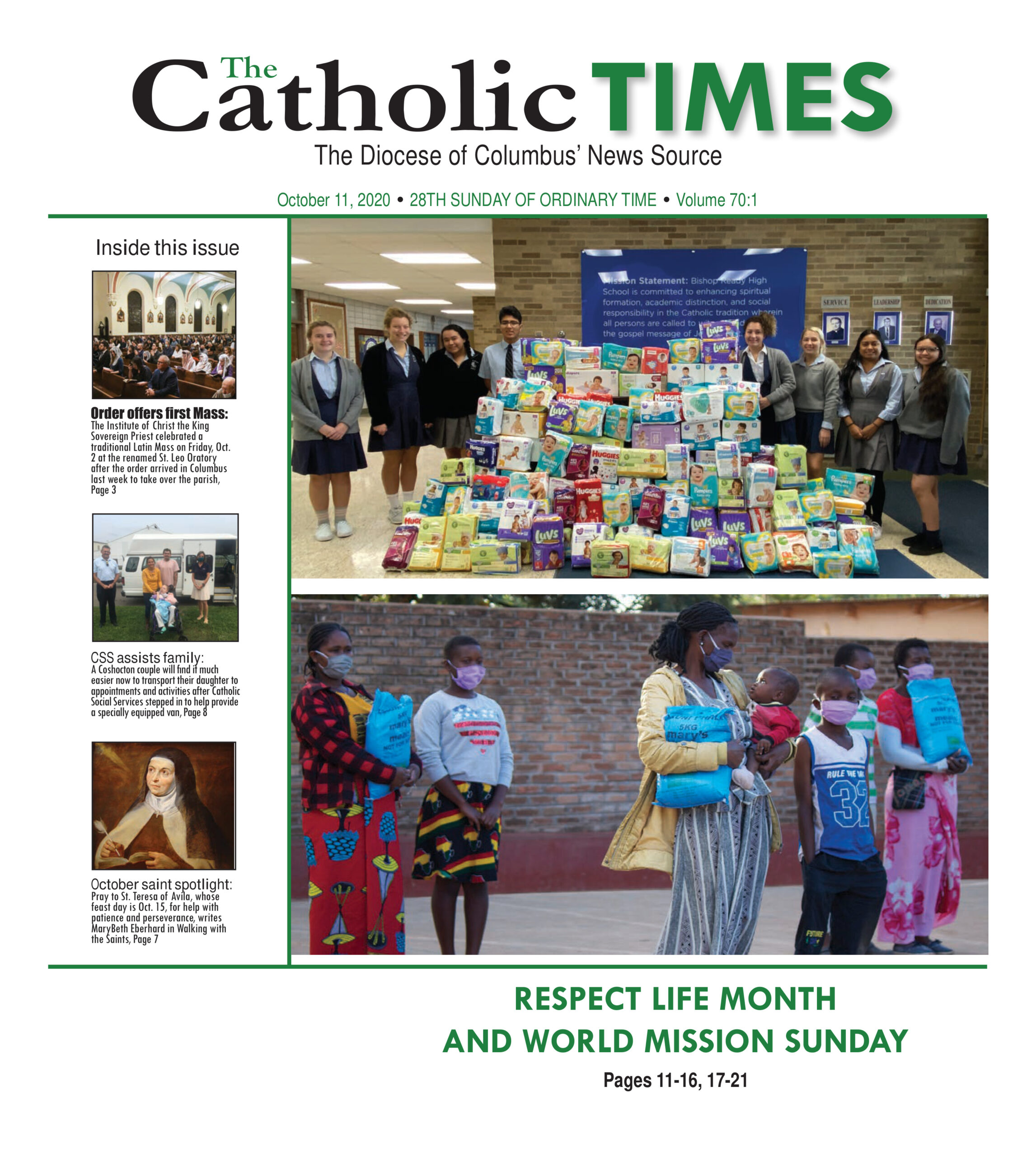 October 11, 2020 - The Catholic Times