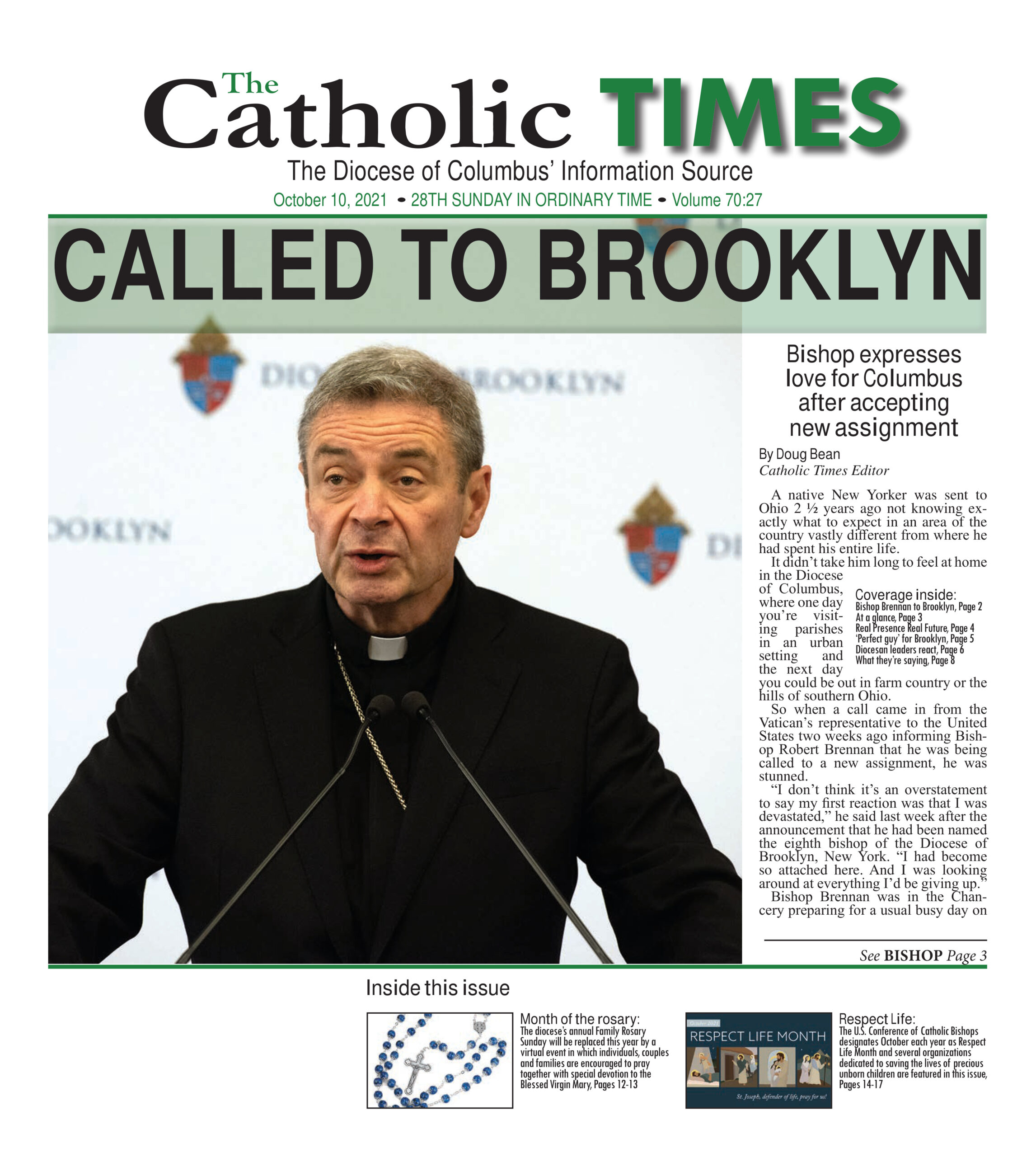 October 10, 2021 - The Catholic Times