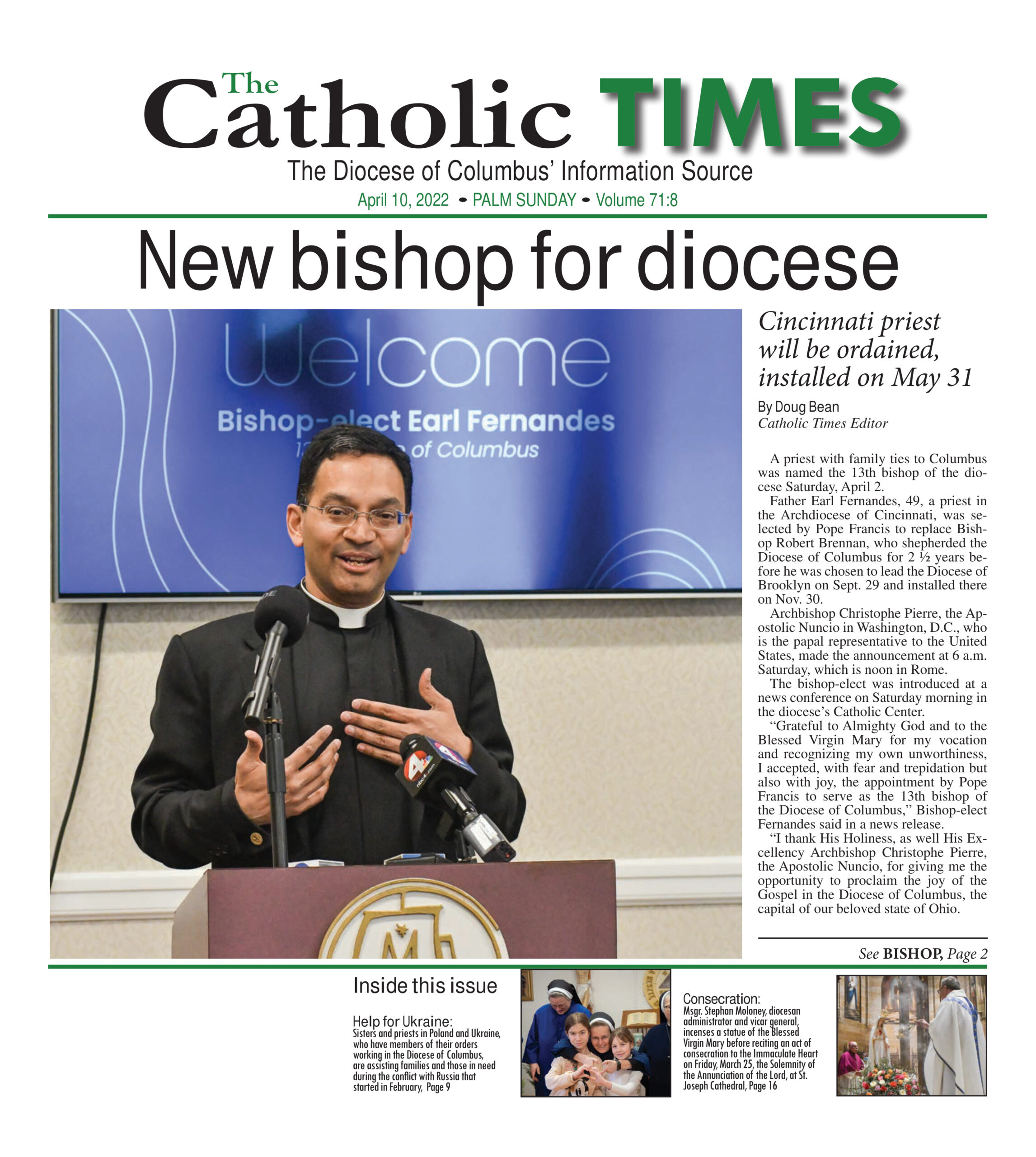 April 10, 2022 - The Catholic Times