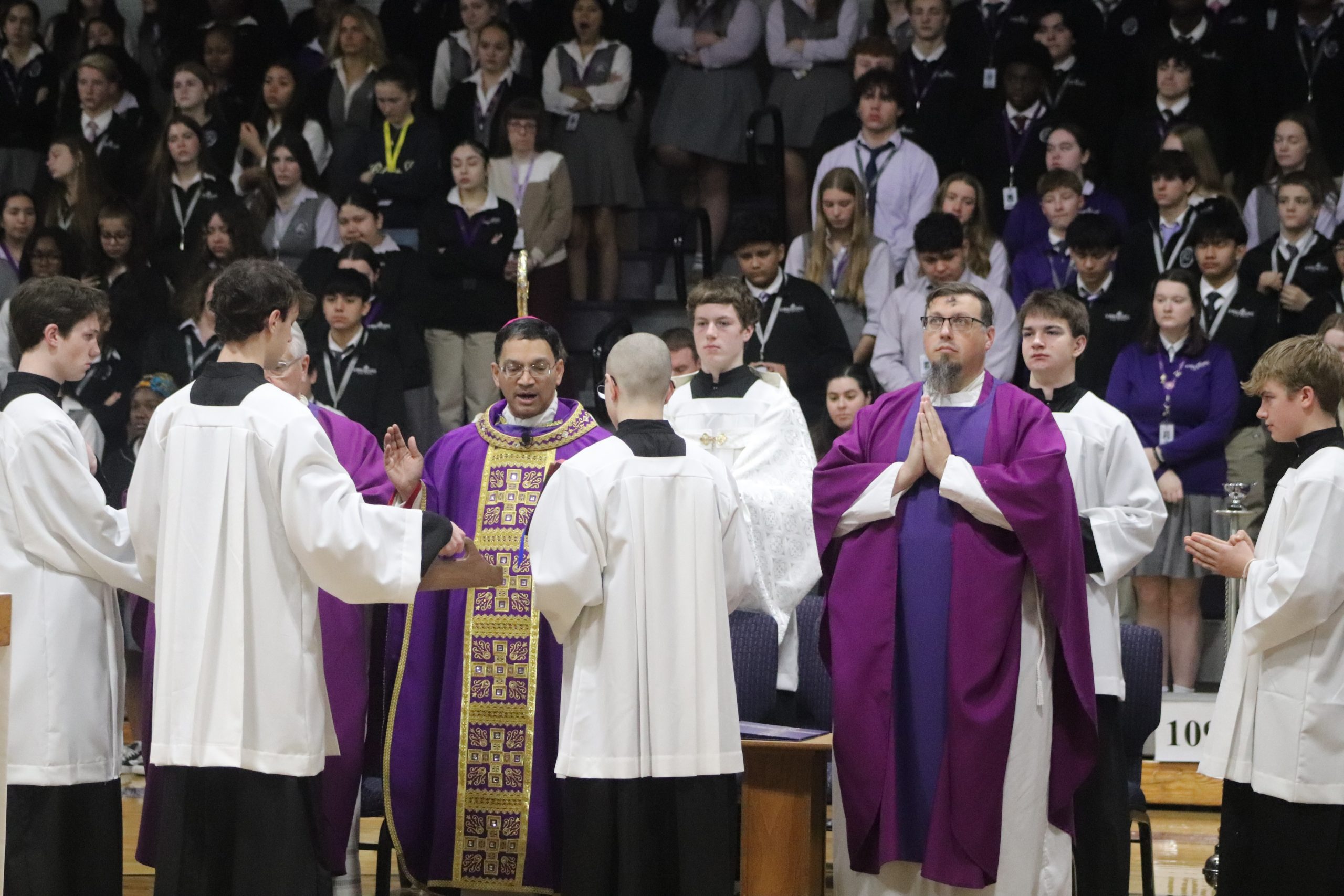 Bishop Fernandes visits St. Francis DeSales on Ash Wednesday - The ...